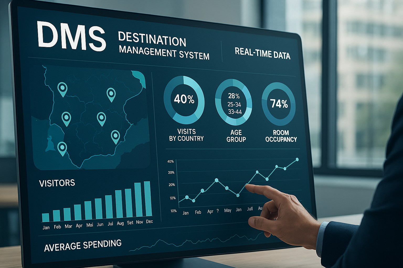Sistema DMS destino turístico: arquitectura y funcionamiento
